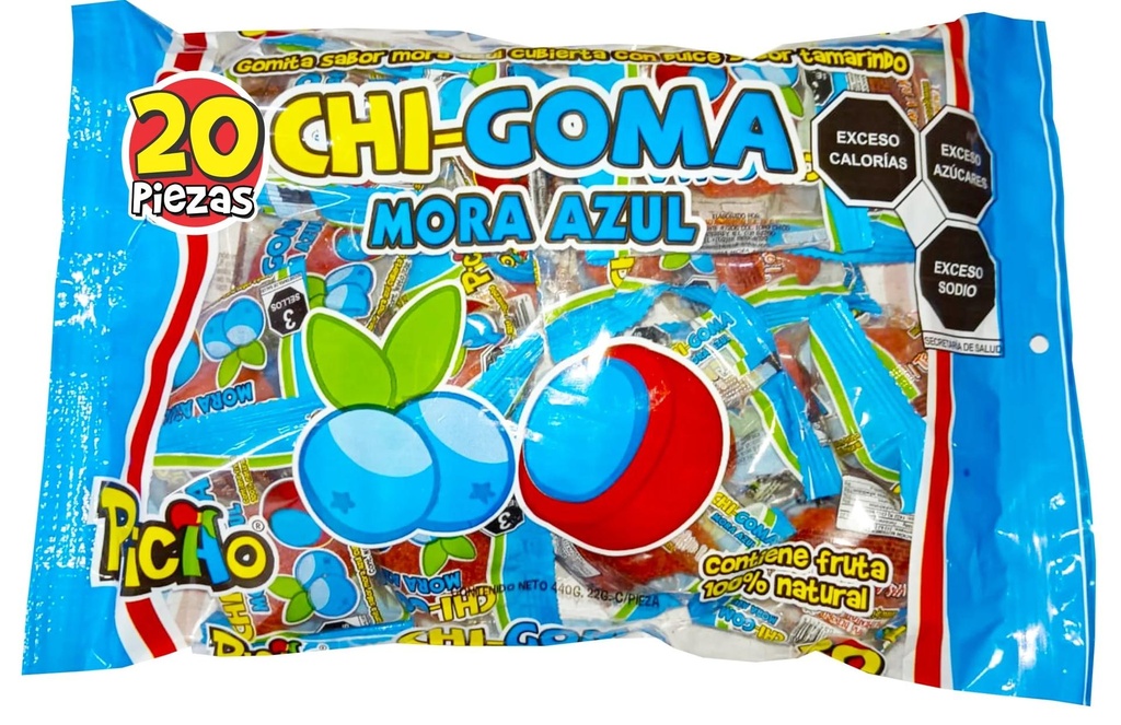 CHI-GOMA Mora Azul - PICAO 20uds | www.tricsa.com